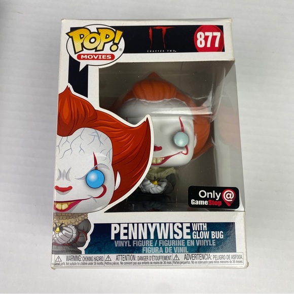 Funko | Toys | Funko Pop Pennywise With Glow Bug 877 It Movie Game Stop ...